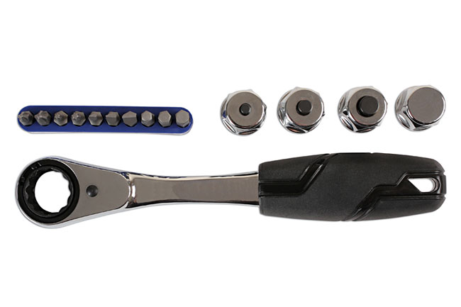 Ratchet with 4 Interchangeable Heads | Part No. 56101 | Part of the ...
